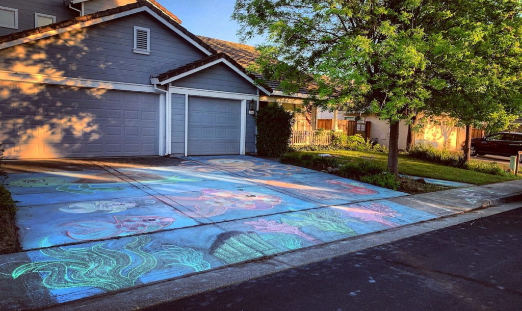 Homemade Chalk Creates Community & Art - Mindful Littles
