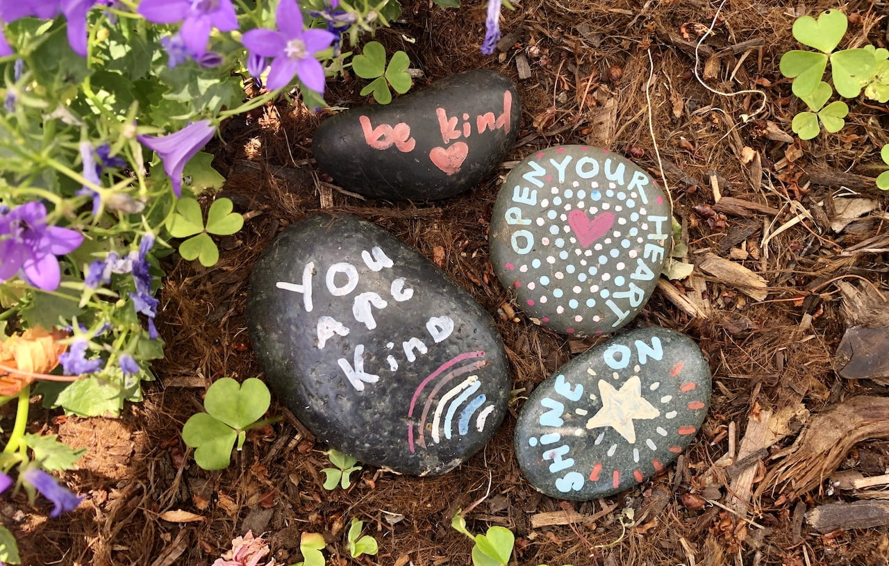 Decorate & Deliver Uplifting Kindness Rocks - Mindful Littles
